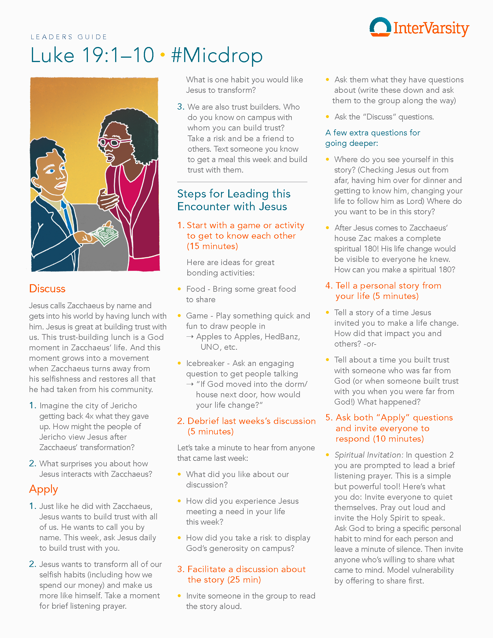 Leaders Guide Luke 19 | InterVarsity